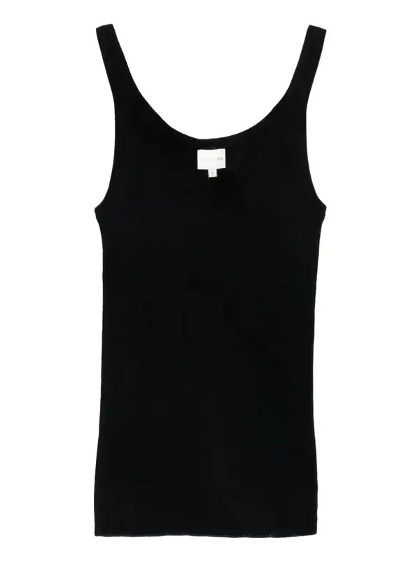 HERSKIND Ribbed-trims Vest - Black