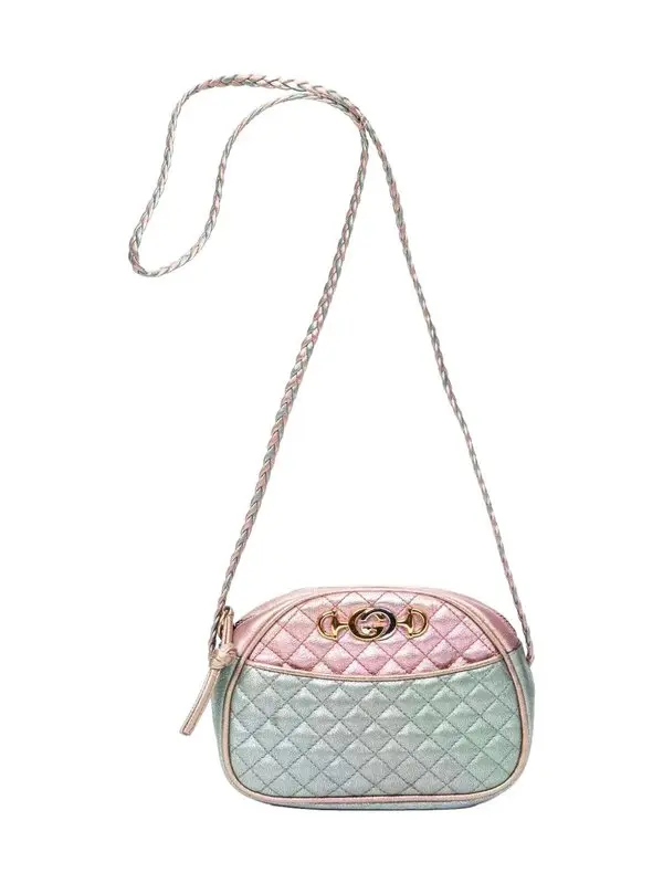 Gucci Trapuntata Quilted Cross Body Bag - Pink