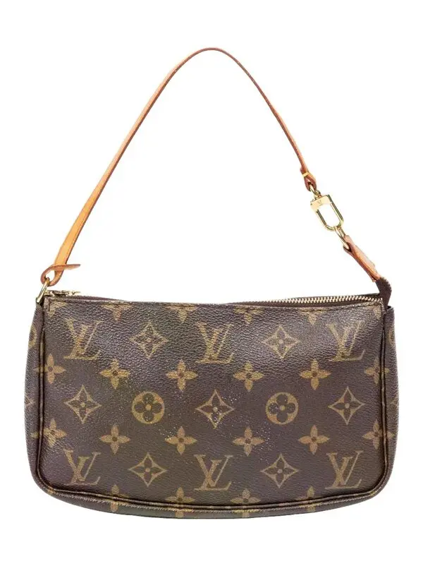 LOUIS VUITTON 1990s Monogram Shoulder Bag - Brown