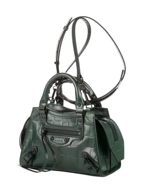 Balenciaga Mini City Tote Bag - Green
