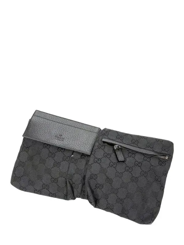 Gucci Gg-pattern Belt Bag - Black