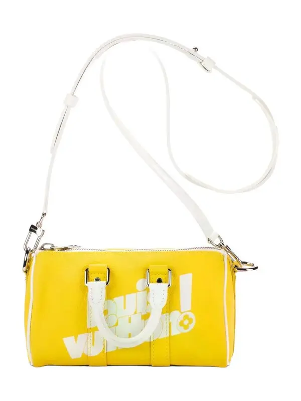 LOUIS VUITTON X Virgil Abloh 2000 Keepall Bandouliere Handbag - Yellow