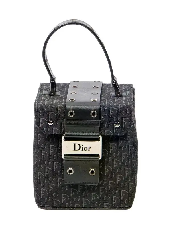 Dior 1990s Monogram Box Bag - Black