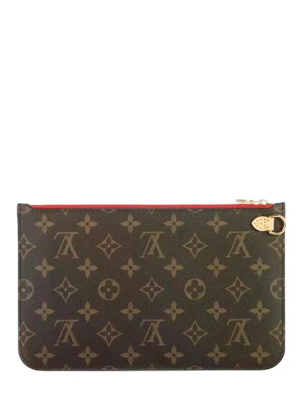 LOUIS VUITTON Monogram Zip Pouch - Brown