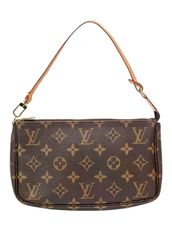 LOUIS VUITTON 2000s Monogram Canvas Shoulder Bag - Brown