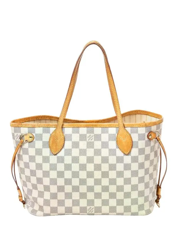 LOUIS VUITTON 2010 Neverfull Pm Tote Bag - White