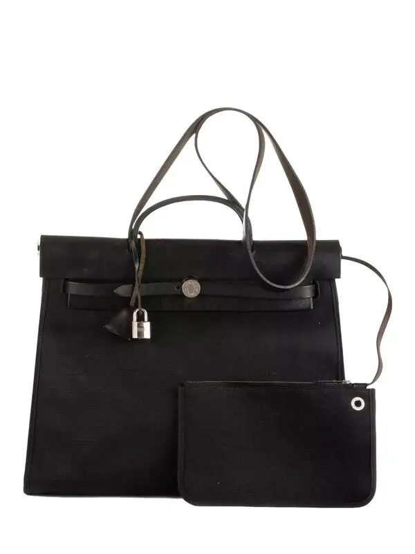 Hermès 2000 Leather-trim Shoulder Bag - Black