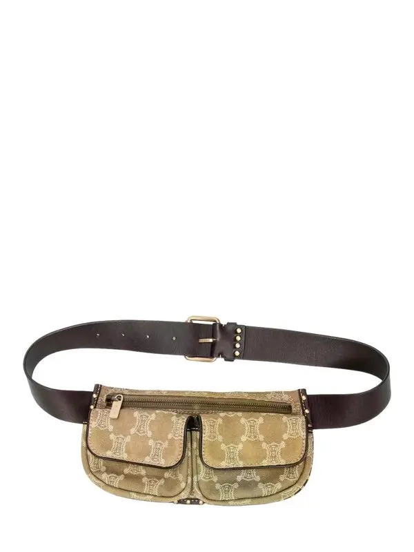 Celine Monogram Studded Belt Bag - Neutrals
