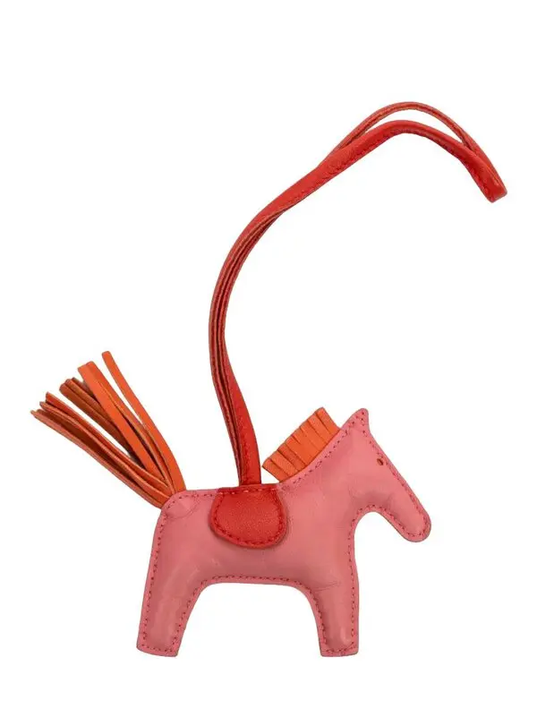 Hermès Leather Horse Charm - Pink