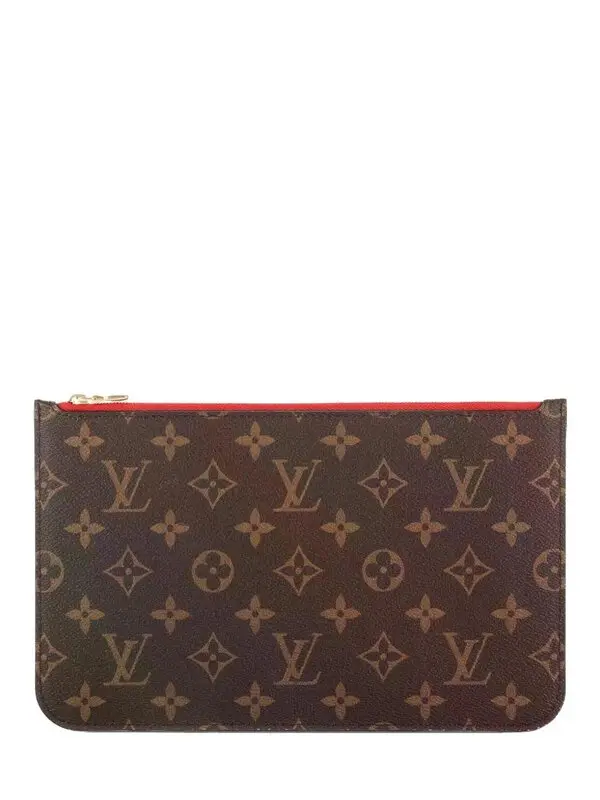 LOUIS VUITTON 2000 Neverfull Mm Clutch - Brown