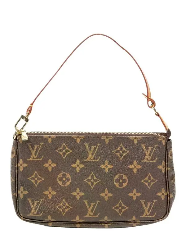 LOUIS VUITTON Monogram Canvas Shoulder Bag - Brown