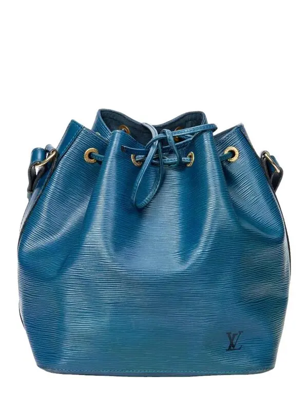 LOUIS VUITTON 1995 Noe Pm Drawstring Bucket Bag - Blue