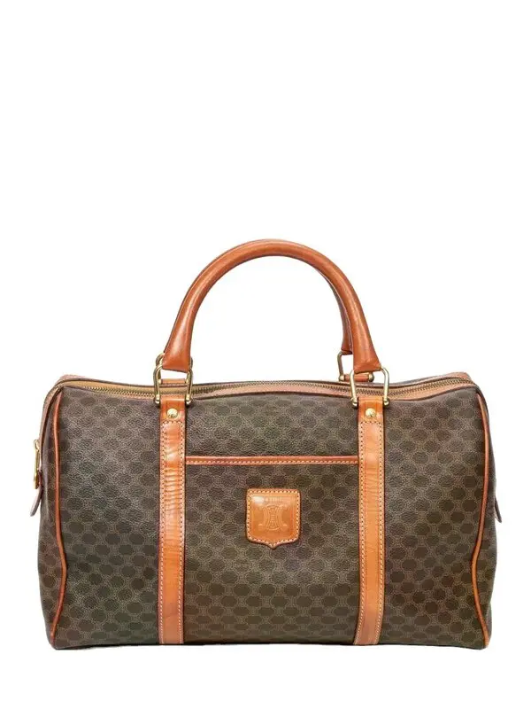 Celine Patterned Boston Tote Bag - Brown