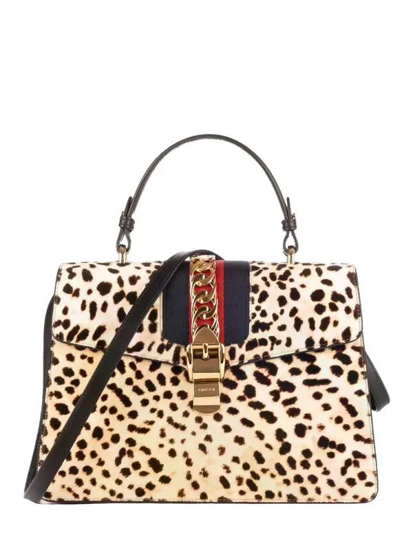 Gucci Leopard-print Shoulder Bag - Neutrals