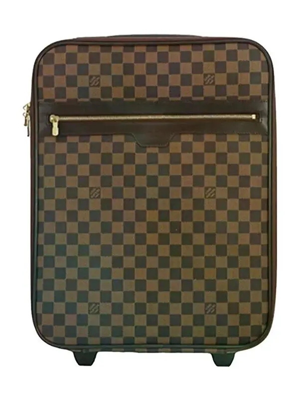 LOUIS VUITTON 2009 Damier Ebene Pegase 45 Travel Bag - Brown
