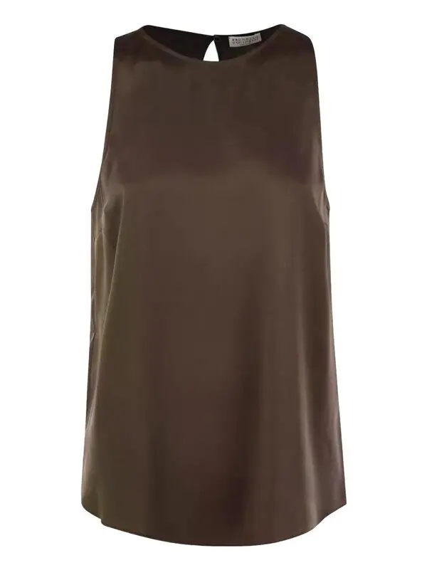 Brunello Cucinelli Sleeveless Blouse - Brown