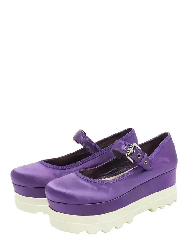 Miu Miu Mary Jane Platform Pumps - Purple