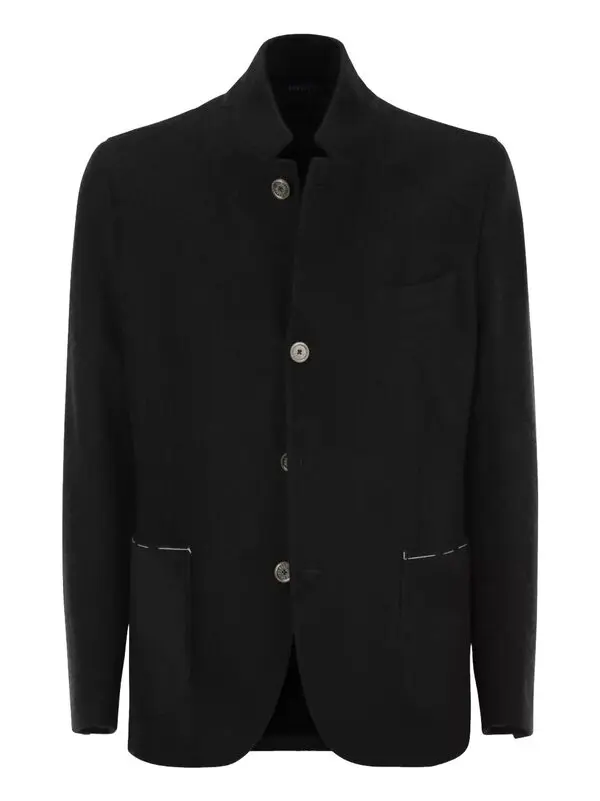 Fedeli Damon Cashmere Blazer - Black