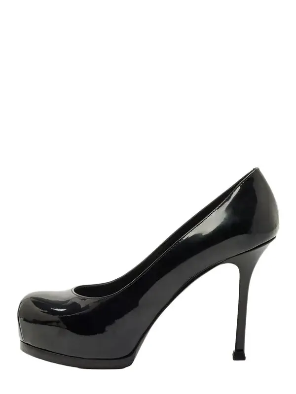 Saint Laurent Tribtoo Patent-leather Pumps - Black
