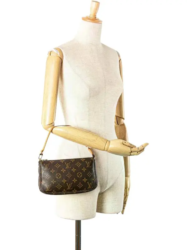 LOUIS VUITTON 1998 Monogram Pochette Accessoires - Brown