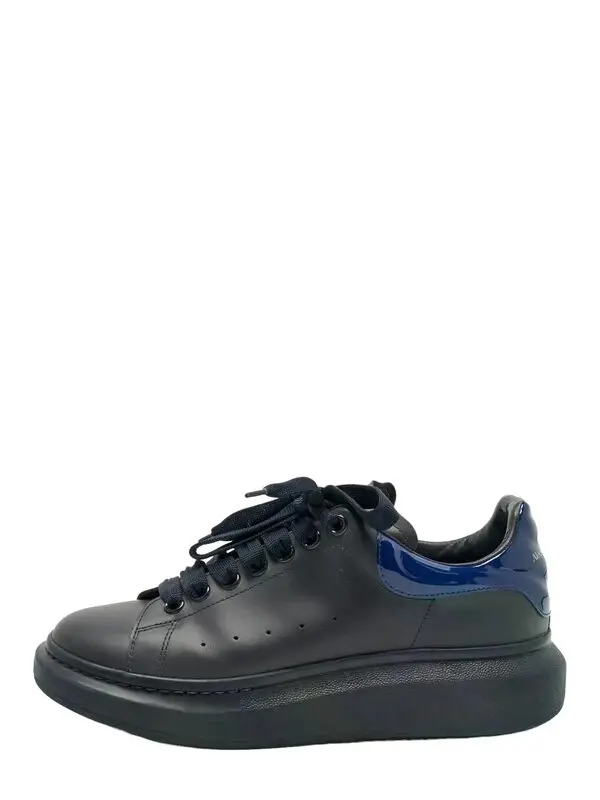 Alexander McQueen Leather Sneakers - Black
