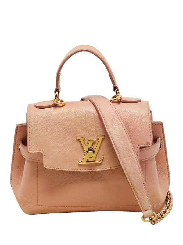 LOUIS VUITTON Lockme Leather Tote Bag - Pink
