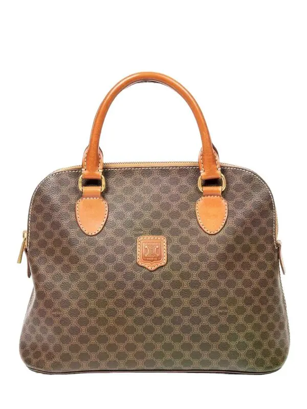 Celine Macadam Top-handle Tote Bag - Brown