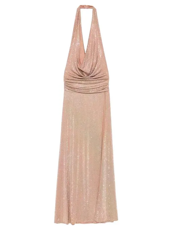 THE NEW ARRIVALS ILKYAZ OZEL Tanit Embellished Maxi Dress - Pink