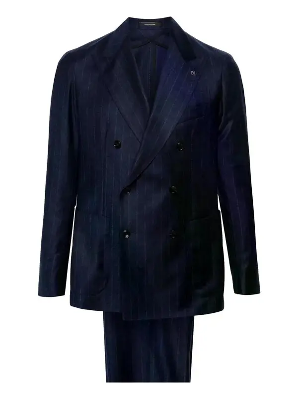 Tagliatore Pinstriped Suit - Blue