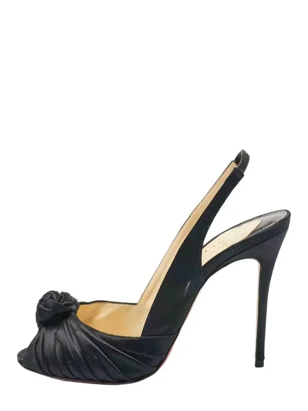 CHRISTIAN LOUBOUTIN Jenny Knotted-upper Heeled Sandals - Black