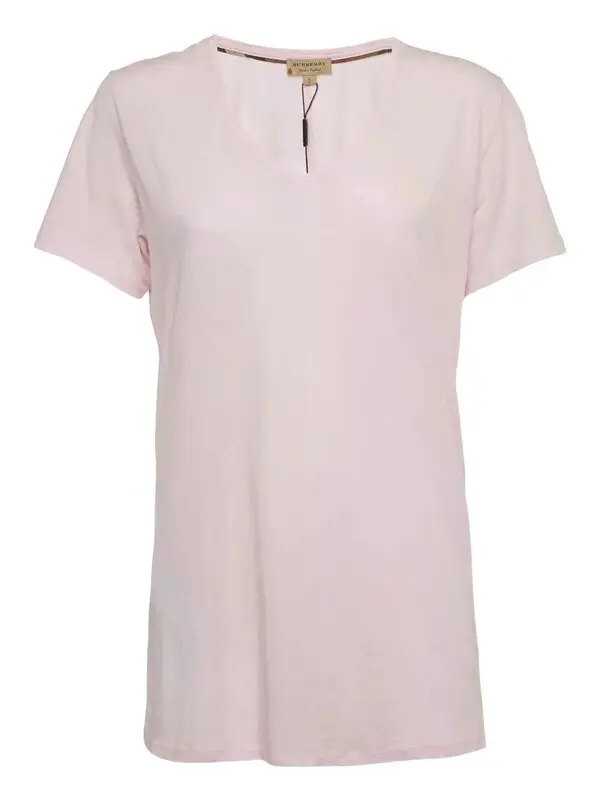 Burberry V-neck T-shirt - Pink
