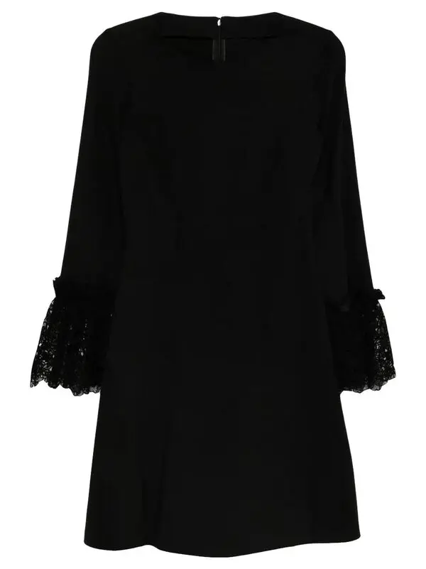SAIID KOBEISY Lace Short Dress - Black