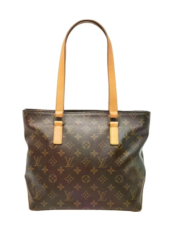 LOUIS VUITTON 2003 Monogram Cabas Piano Tote Bag - Brown