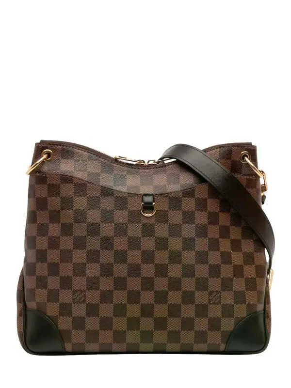 LOUIS VUITTON Damier Ebene Odeon Mm Crossbody Bag - Brown