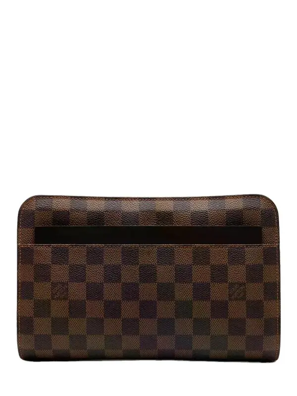 LOUIS VUITTON 2000 Damier Ebene Saint Louis Pochette - Brown