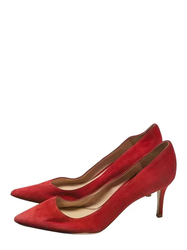 GIANVITO ROSSI Pointed-toe Stiletto Pumps - Red