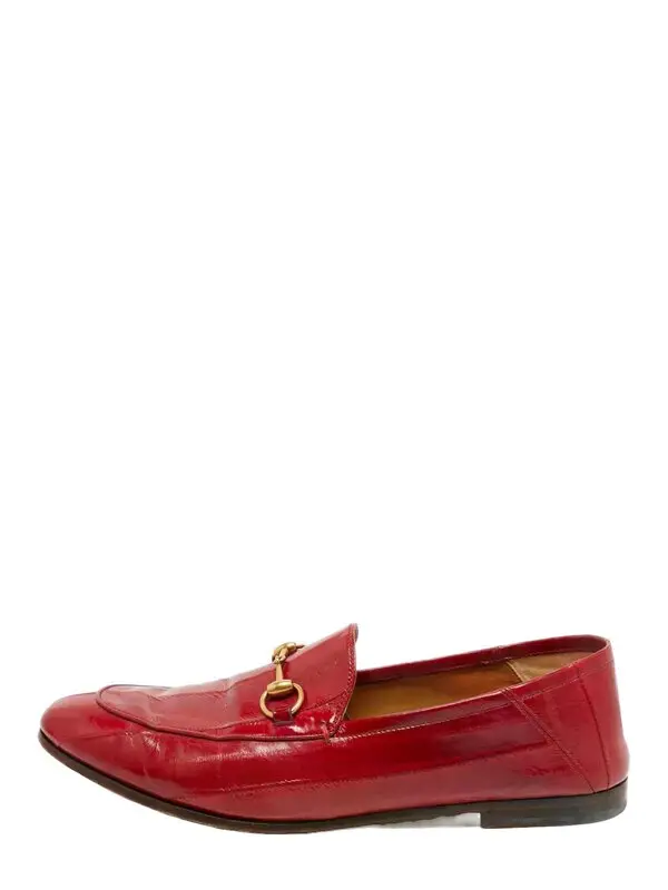 Gucci Jordaan Leather Loafers - Red
