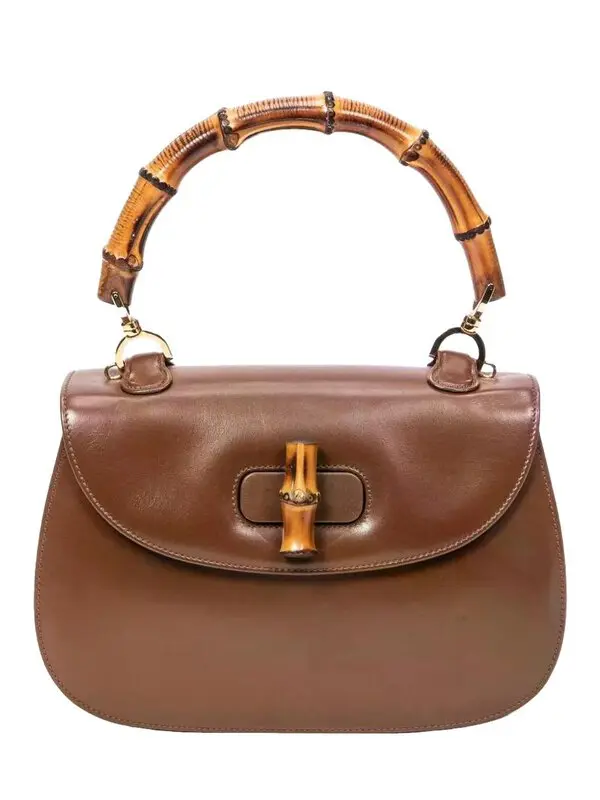 Gucci 1970s Bamboo-handle Top-handle Bag - Brown