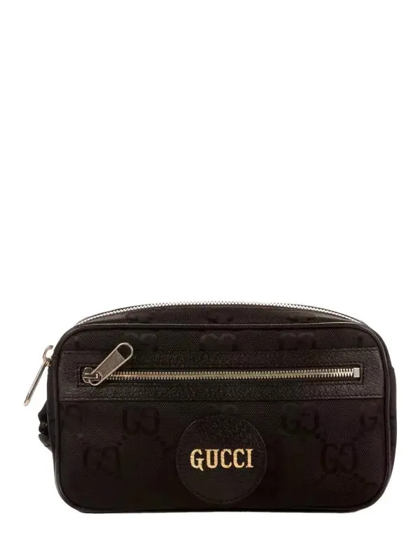 Gucci Gg Pattern Belt Bag - Black