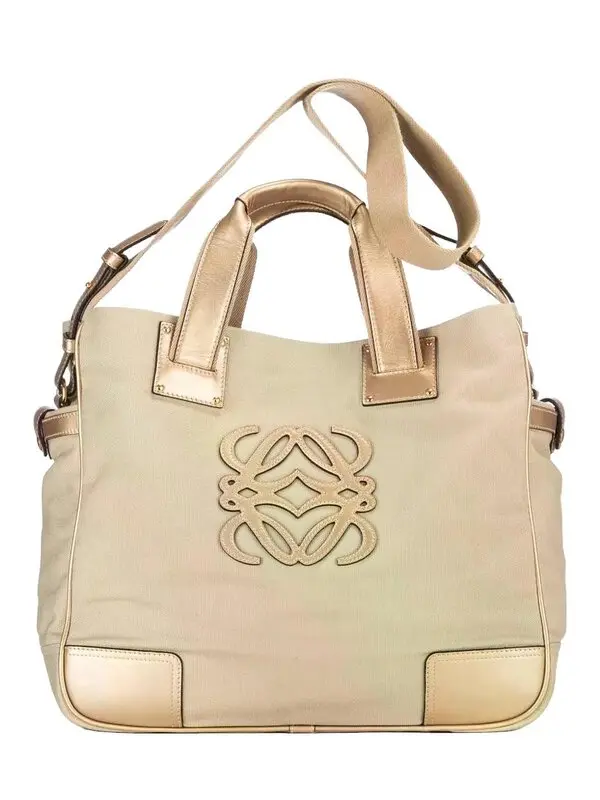 Loewe Logo Appliqué Tote - Neutrals