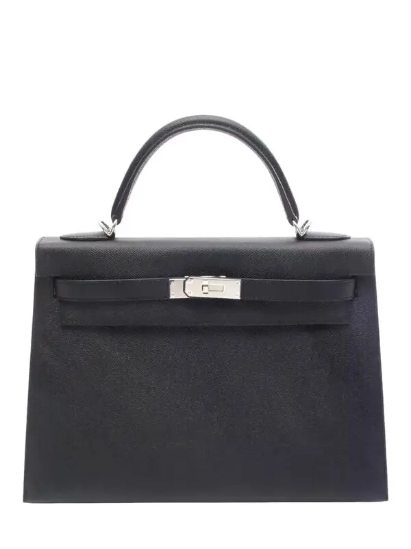 Hermès 2018 Kelly Ii Sellier 32 Handbag - Black