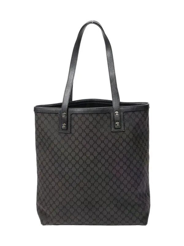 Celine Macadam-print Tote Bag - Black