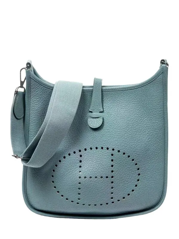 Hermès 2000 Logo-perforated Shoulder Bag - Blue