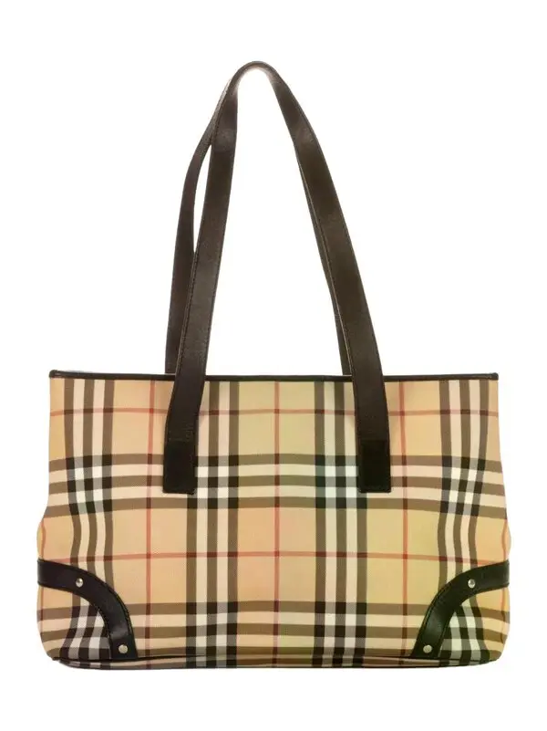 Burberry Check-patterned Tote Bag - Neutrals