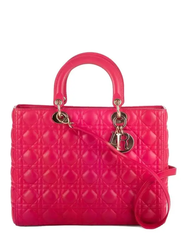 Dior Cannage Lady Handbag - Pink