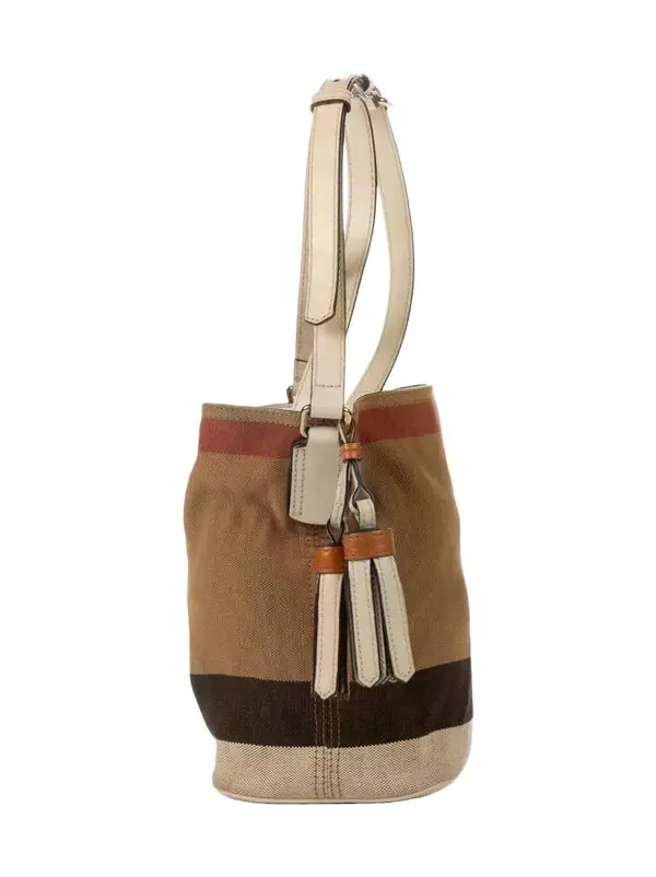 Burberry Vintage Check Bucket Bag - Brown
