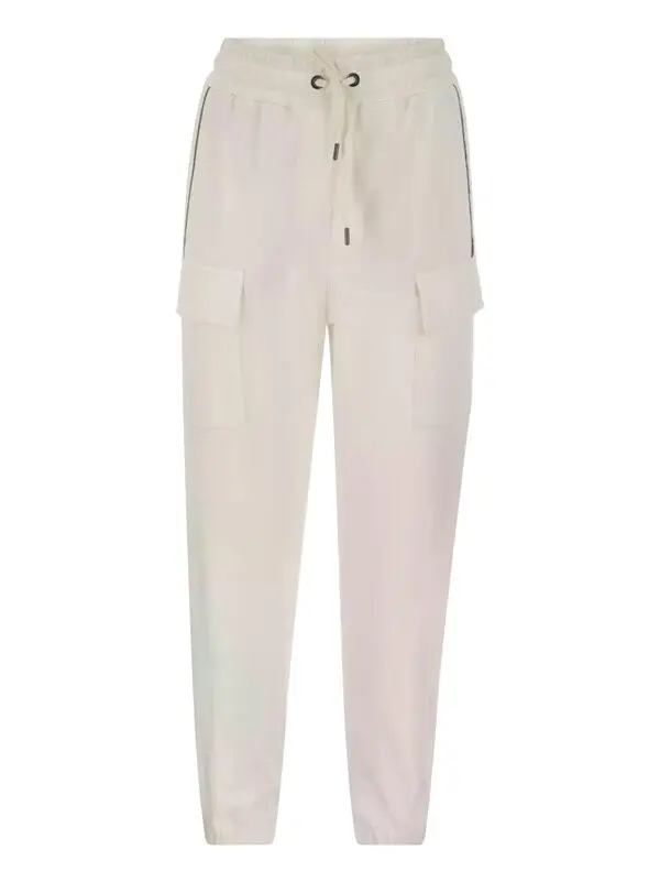Brunello Cucinelli Cargo Track Pants - White