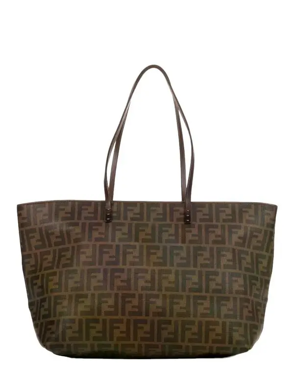 Fendi Tote Bag With Ff Pattern - Brown