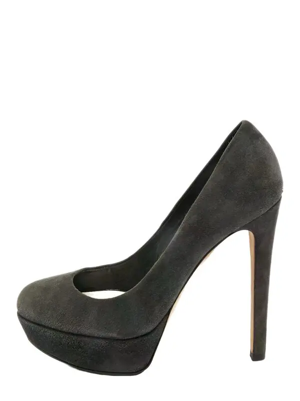 Dior Suede Platform Pumps - Grey