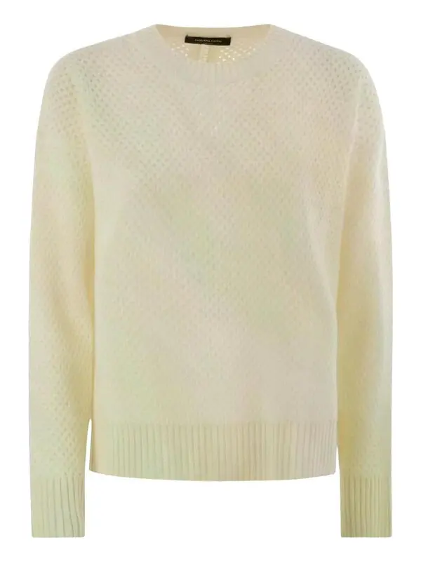 Fabiana Filippi Openwork Crew-neck Sweater - Neutrals